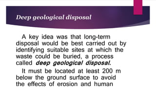 Radioactive waste management | PPTX