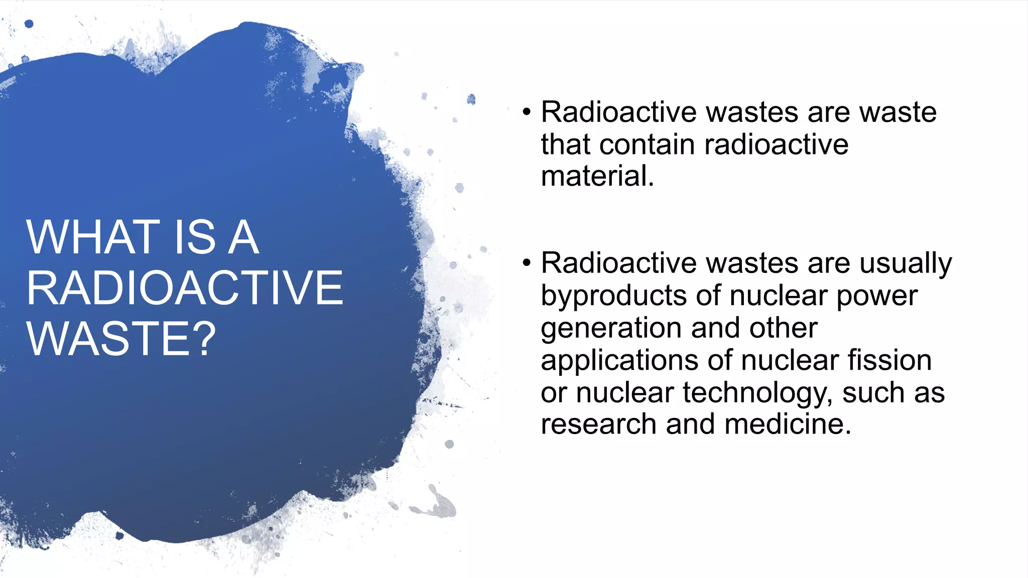 Radioactive waste management | PPTX