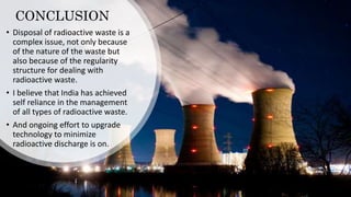 Radioactive waste management | PPTX