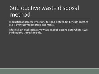 Radioactive waste managment | PPTX