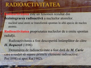 Radioactivitatea | PPT
