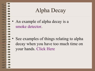 Radioactivity | PPT | Chemistry | Science