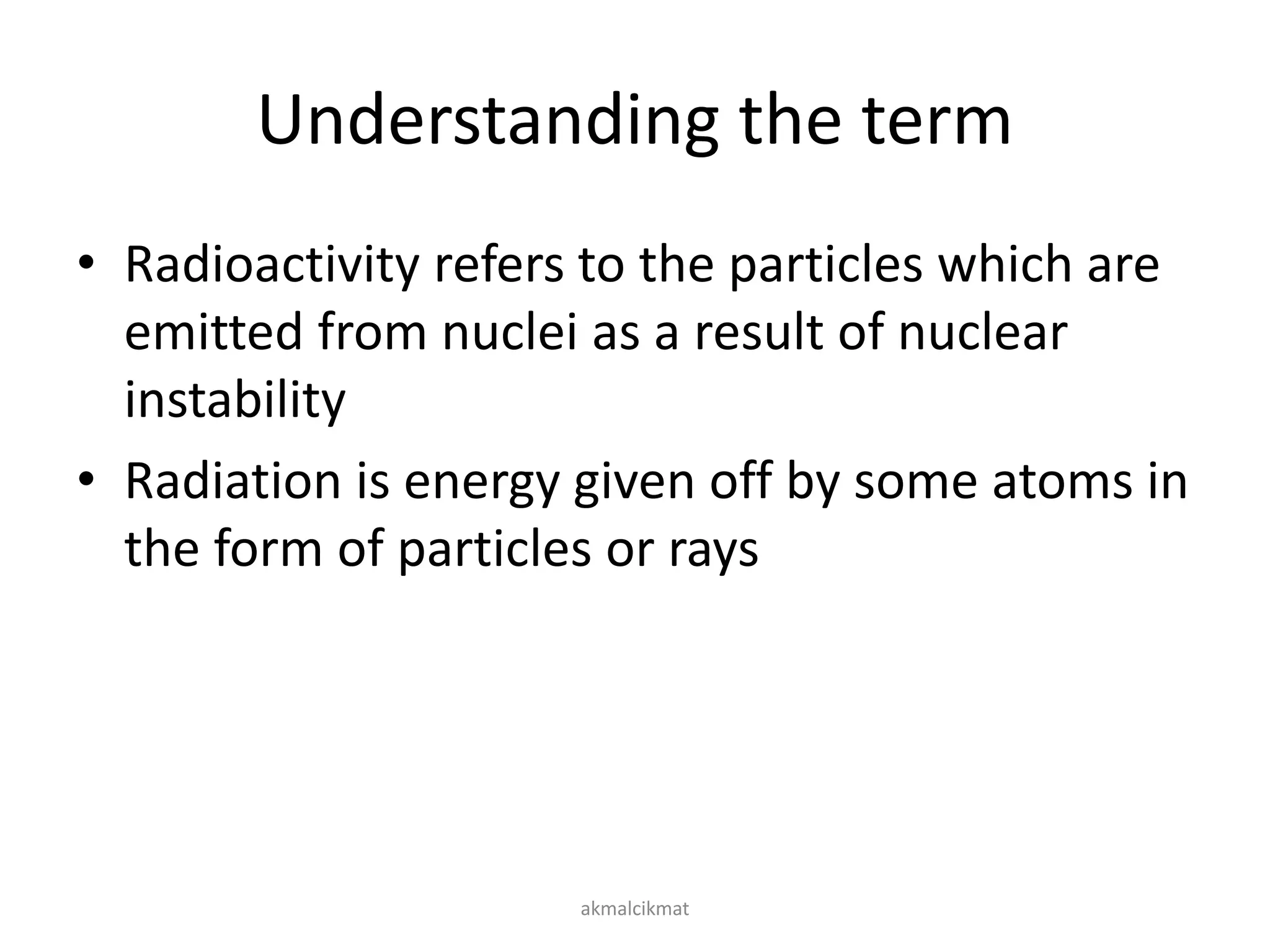 AS Level Physics' Radioactivity Presentation | PPTX