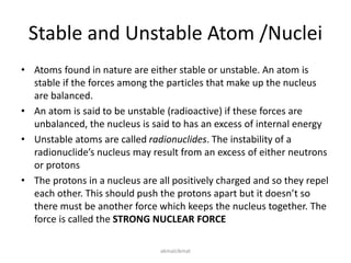 AS Level Physics' Radioactivity Presentation | PPTX