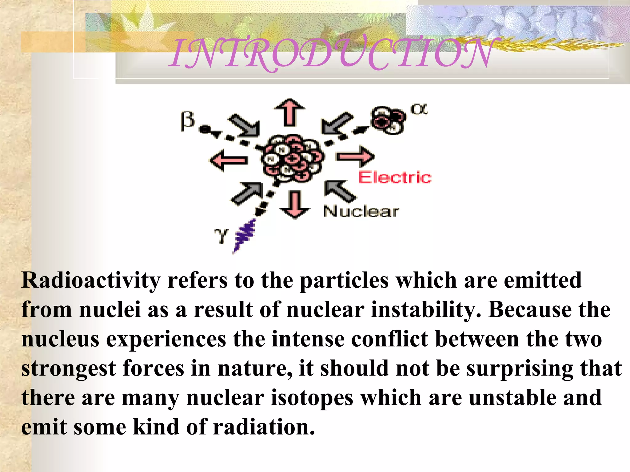 Radioactivity | PPT | Chemistry | Science