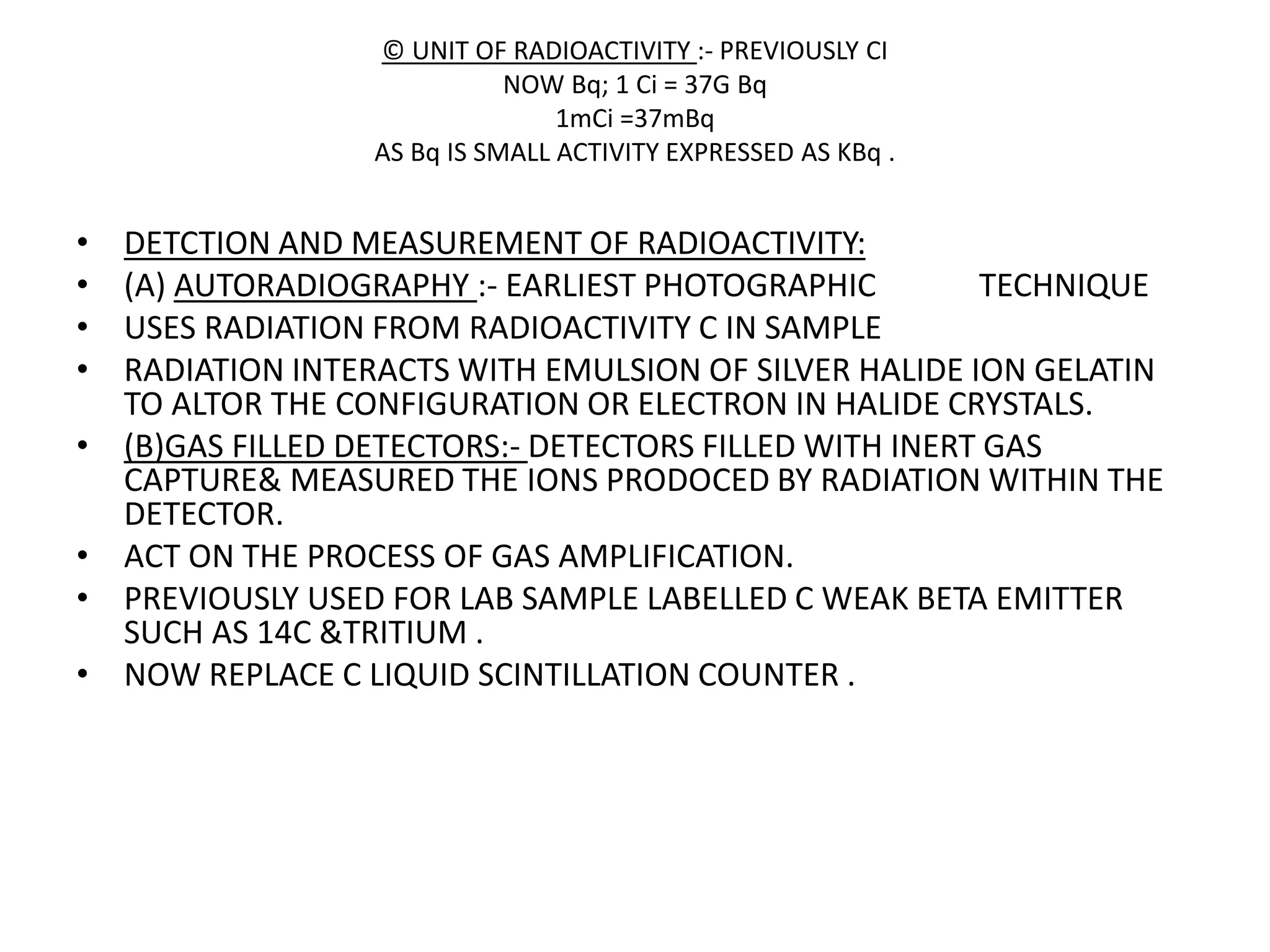 RADIOACTIVITY | PPTX