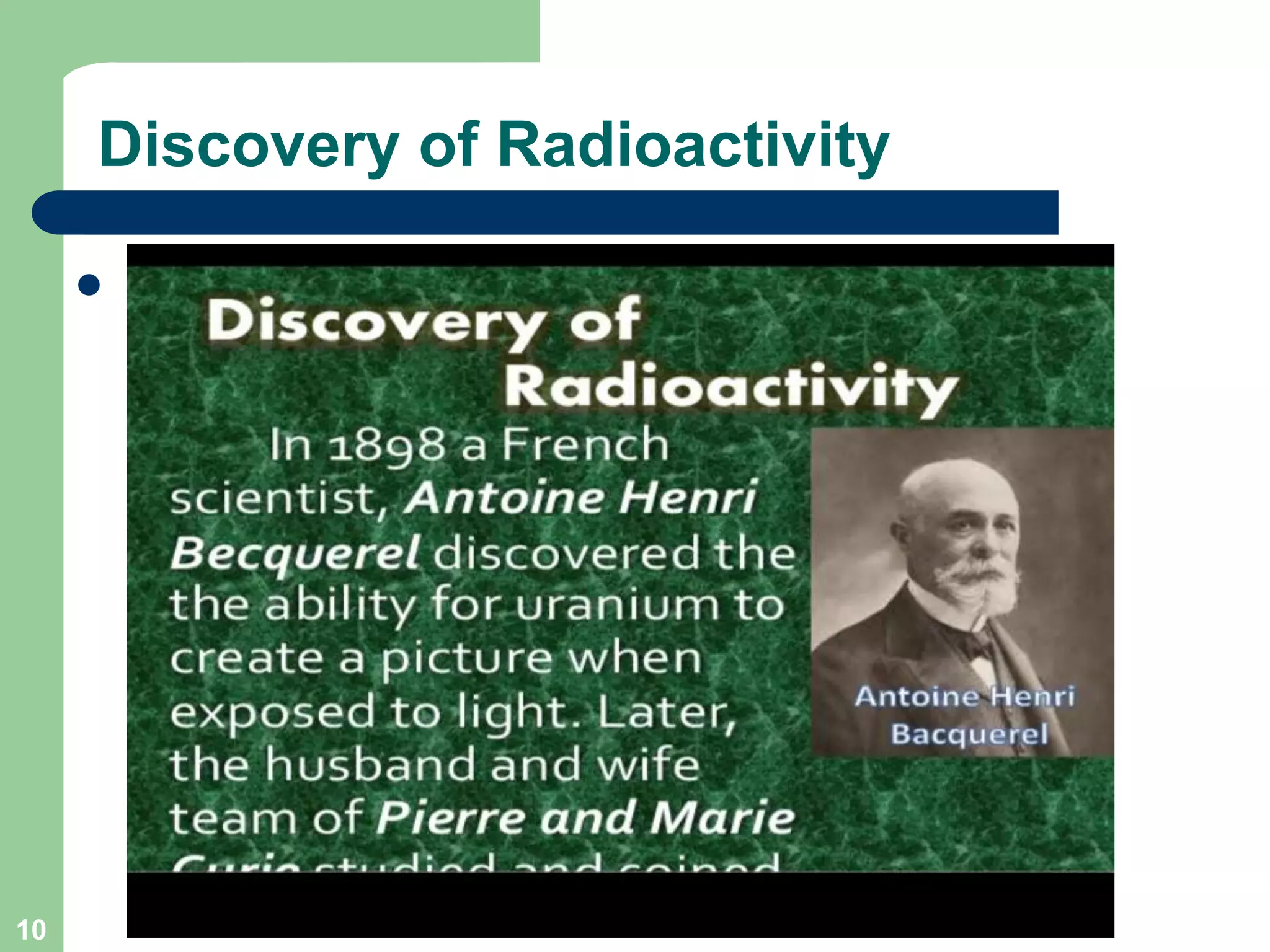 RADIOACTIVITY.ppt teath anatomu | PPT