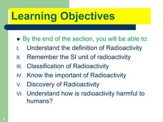 RADIOACTIVITY.ppt teath anatomu | PPT