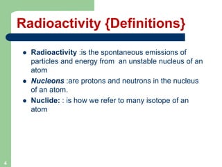 RADIOACTIVITY.ppt teath anatomu | PPT