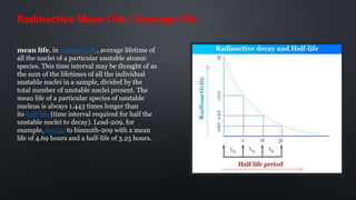 radioactivity.ppt.org.pptx by BENNI RAKESH | PPTX | Chemistry | Science
