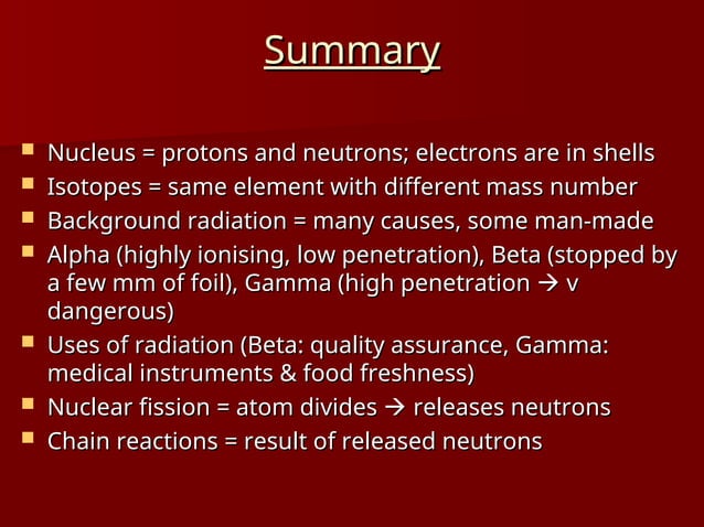 GCSE Radioactivity PowerPoint Presentation | PPT