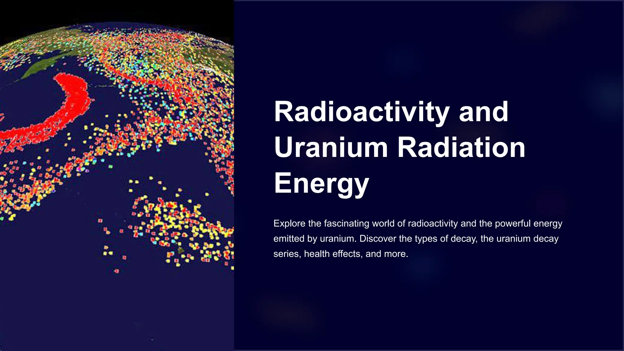 Radioactivity and Uranium Radiation Energy.pptx