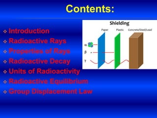 Radioactivity in chemistry | PPTX