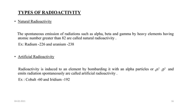 Radioactivity part 1 converted | PPT