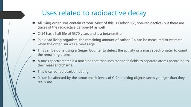 Applications of Radioactivity | PPTX