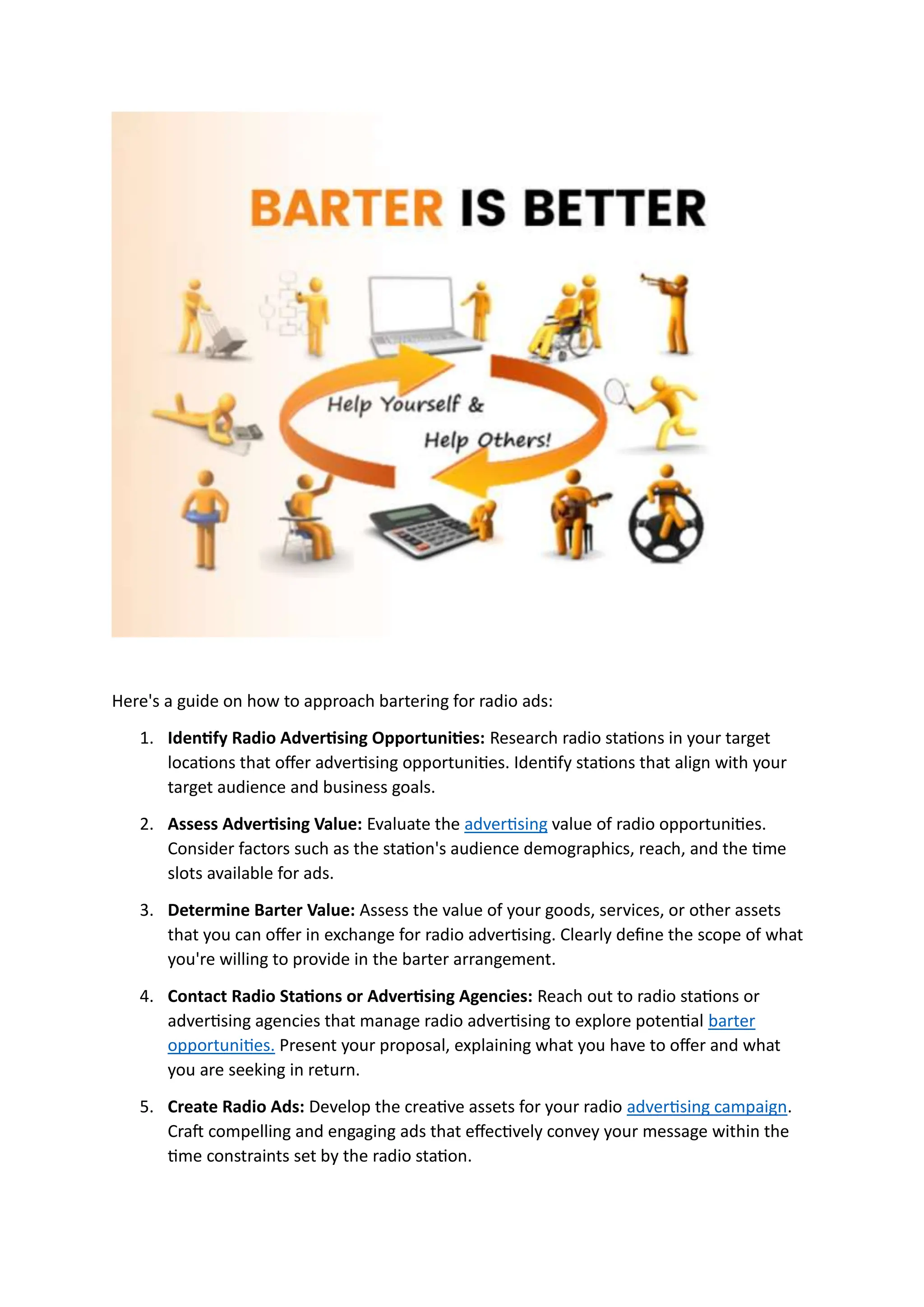 Radio Ads in Bartering advertisings.docx