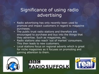 Radio advertisement research | PPTX | Public Radio | Talk Radio
