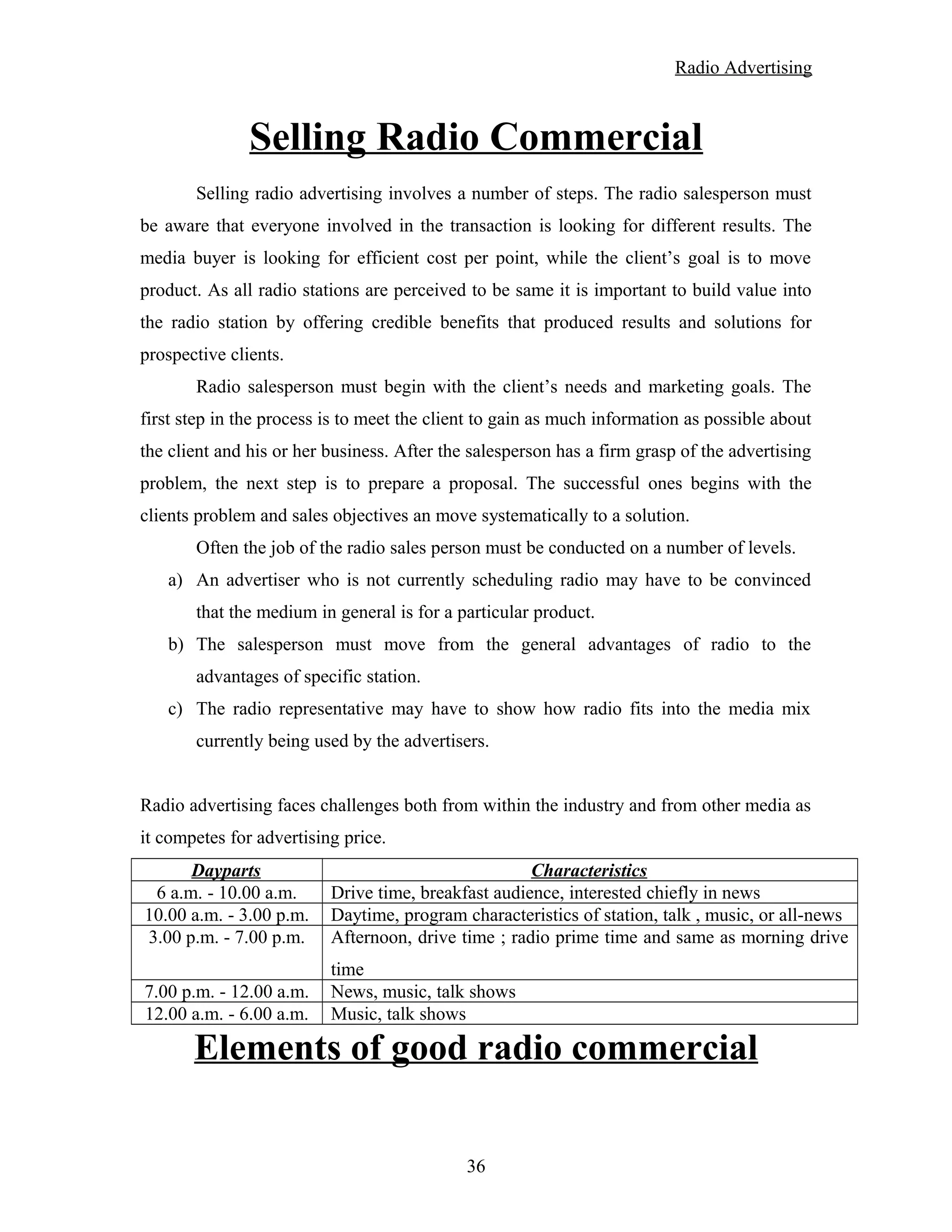 Radio advertising | DOC
