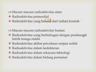 Radioaktivitas | PPTX