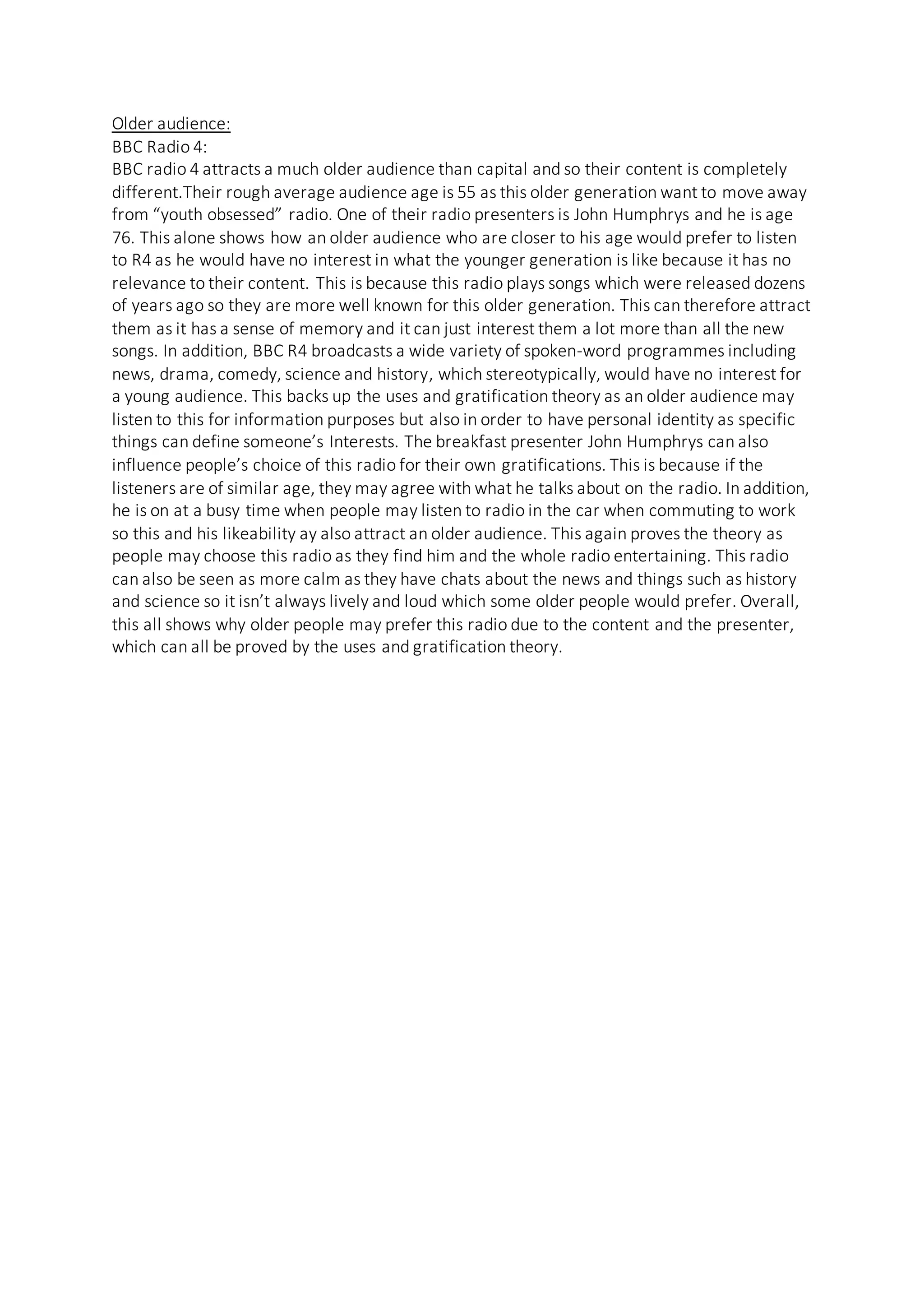 Radio analysis | DOCX
