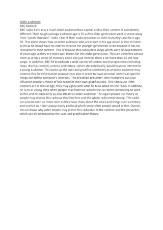 Radio analysis | DOCX