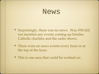 Radio analysis final | PPT