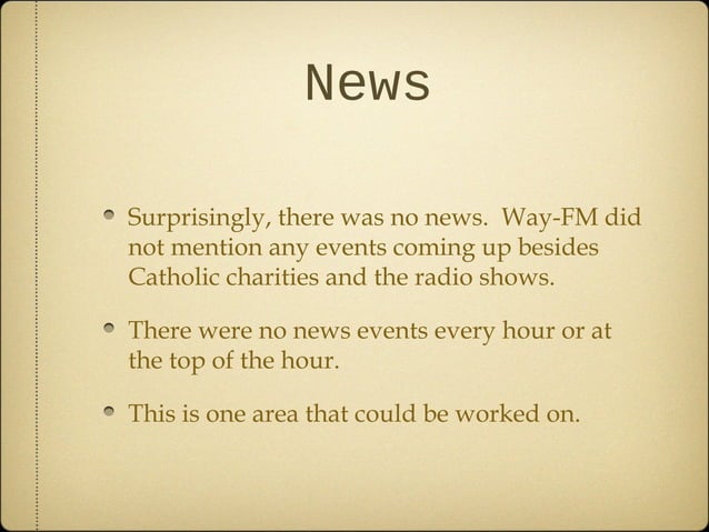 Radio analysis final | PPT