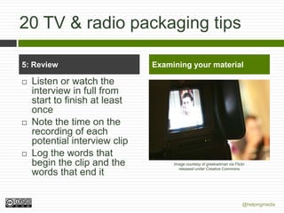 Radio and TV packaging tips | PPTX