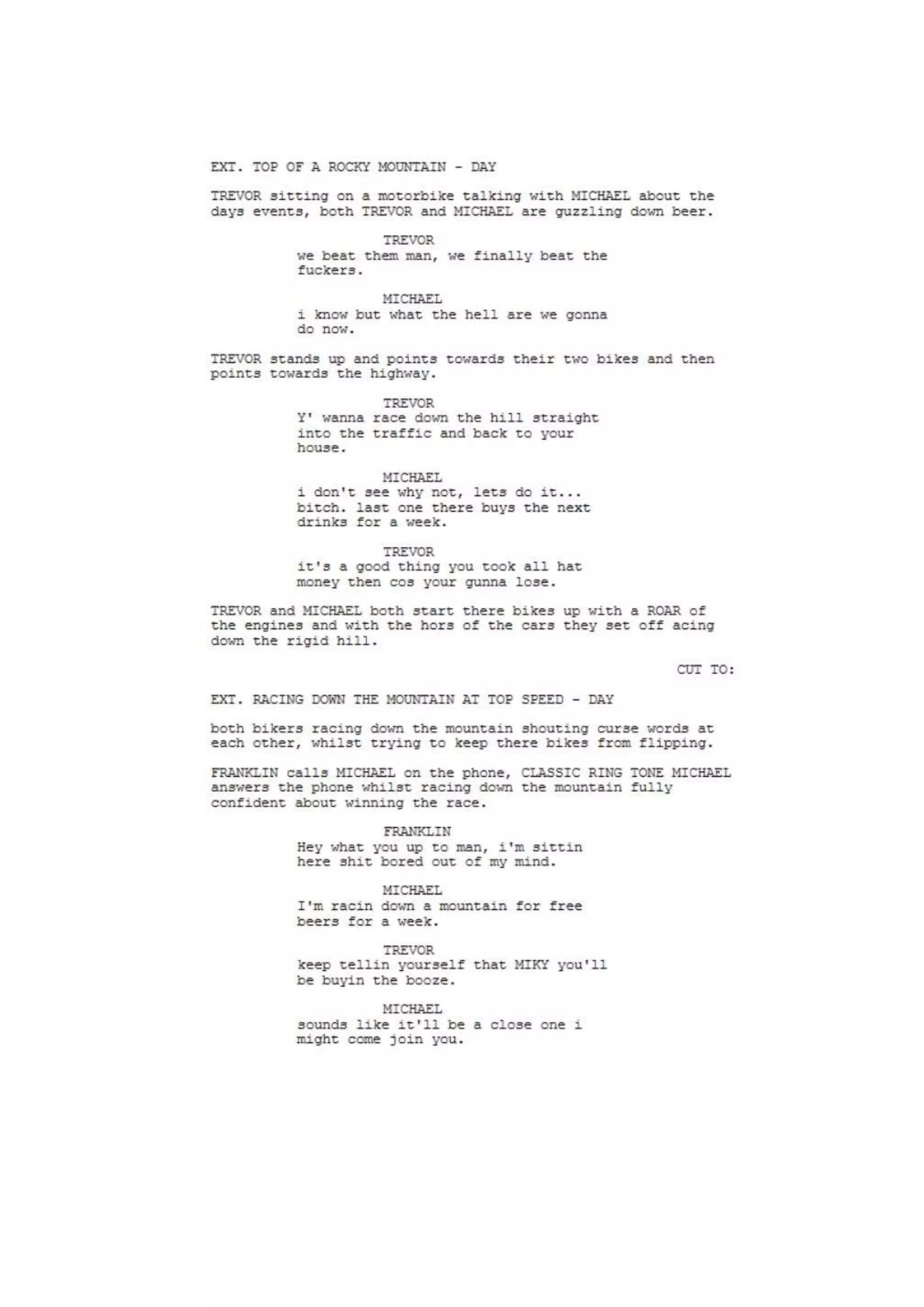 Radio and videogames scripts | DOCX