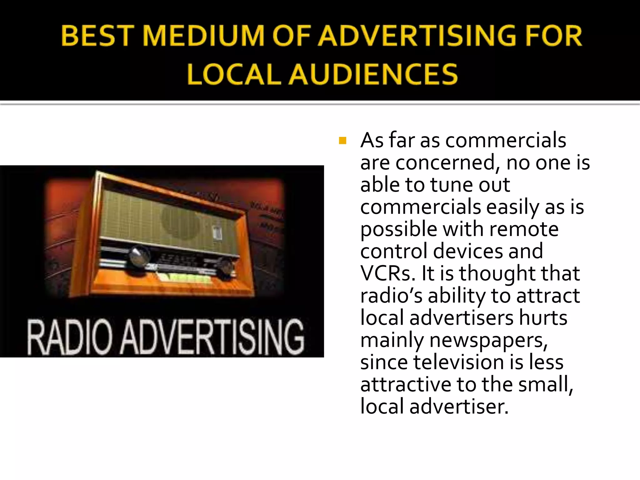 Radio as a medium of mass communication | PPTX