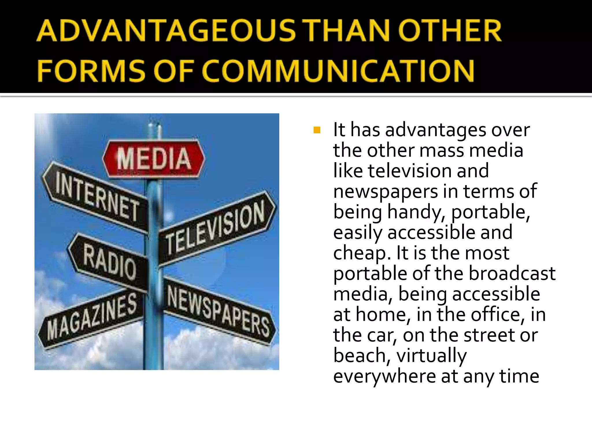 Radio as a medium of mass communication | PPTX