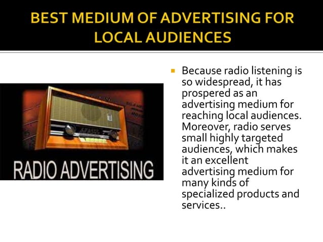 Radio as a medium of mass communication | PPTX
