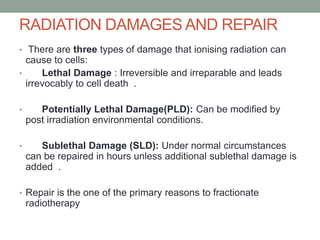 4 R's of radiobiology | PPTX