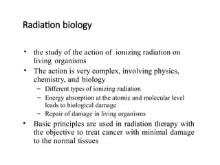 The basics of Radiobiology--lecture.pptx