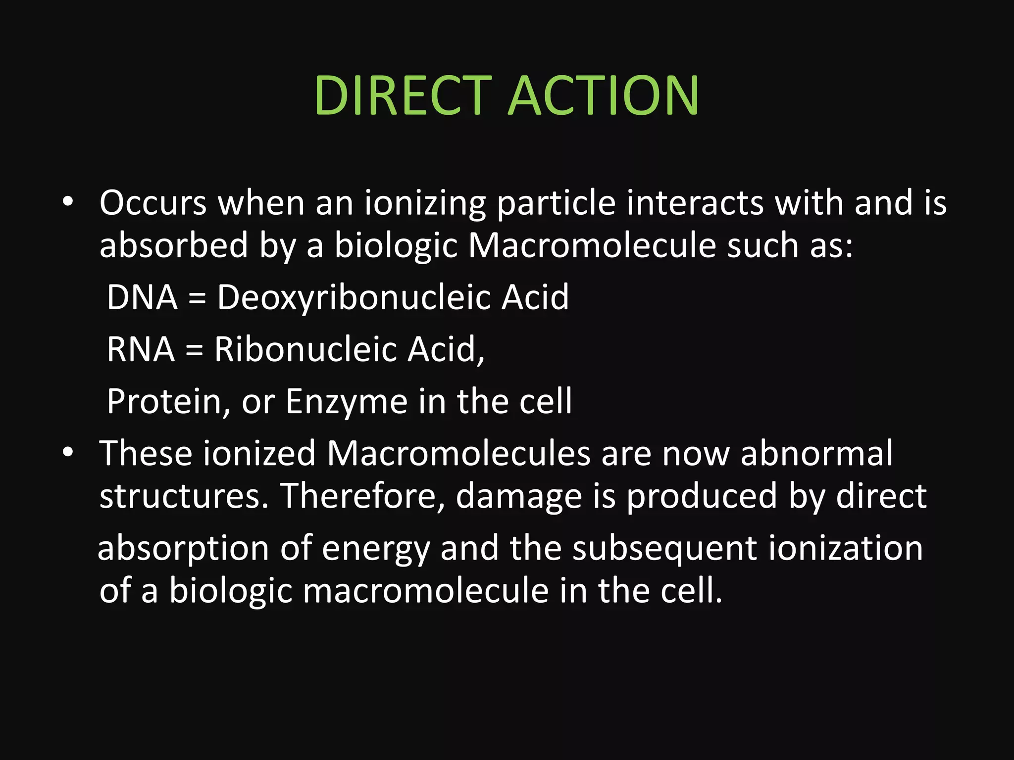 Radiobiology -Physics and Chemistry of Radiation Absorption | PPTX