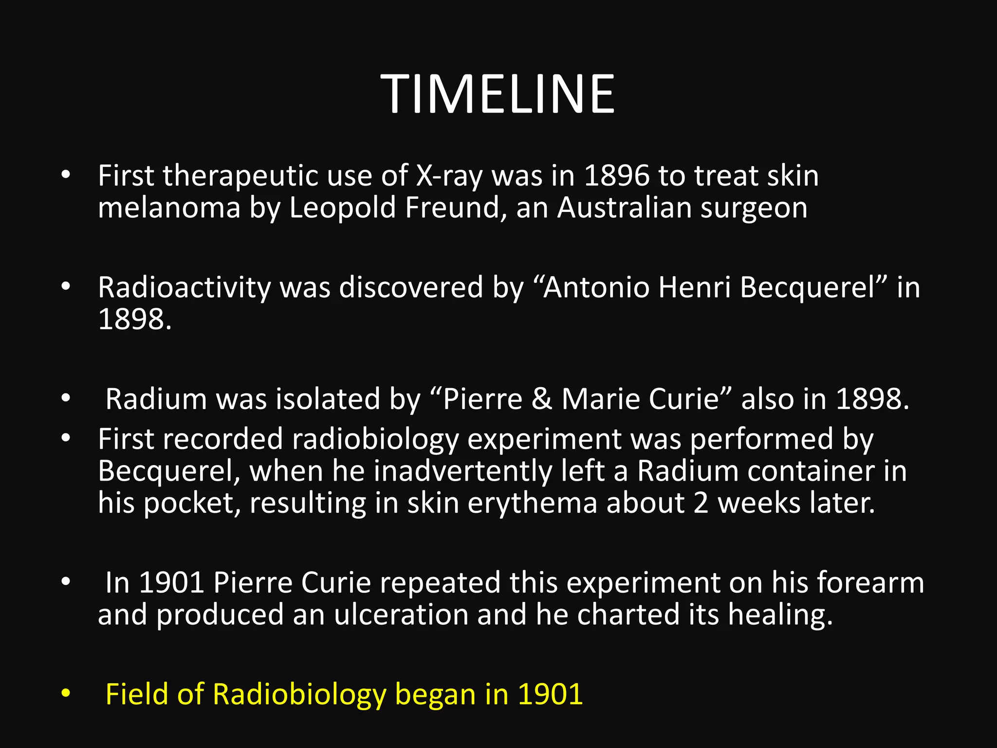 Radiobiology -Physics and Chemistry of Radiation Absorption | PPTX