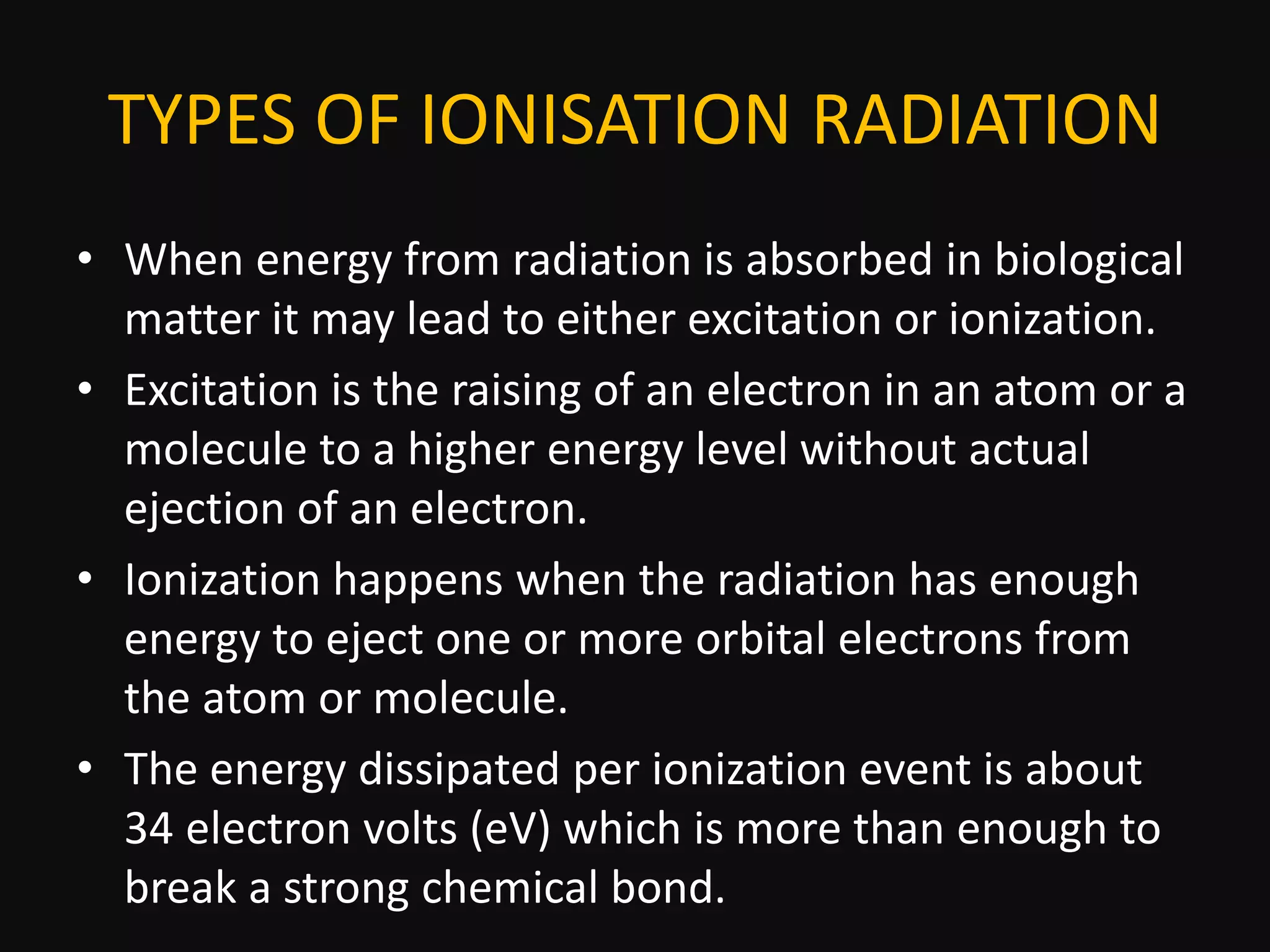 Radiobiology -Physics and Chemistry of Radiation Absorption | PPTX
