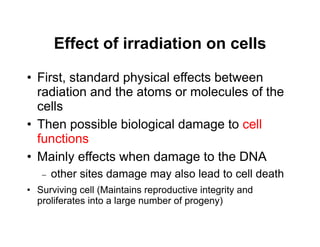 Radiobiology Basics and Radiation principle | PPT