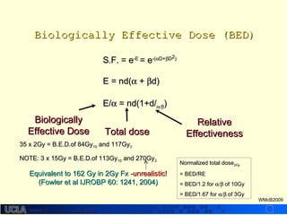 Radiobiology behind dose fractionation | PPT