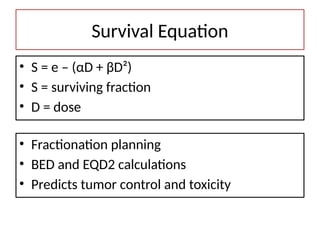 Basics of Radiobiology and Radiation therapy for MedOncos | PPTX