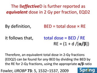RADIOBIOLOGY GYN MARPLES.pdf | Cancer | Diseases and Conditions
