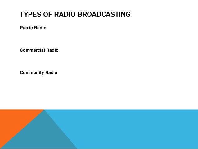 Radio broadcasting