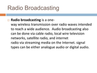 Radio broadcasting bart | PPT