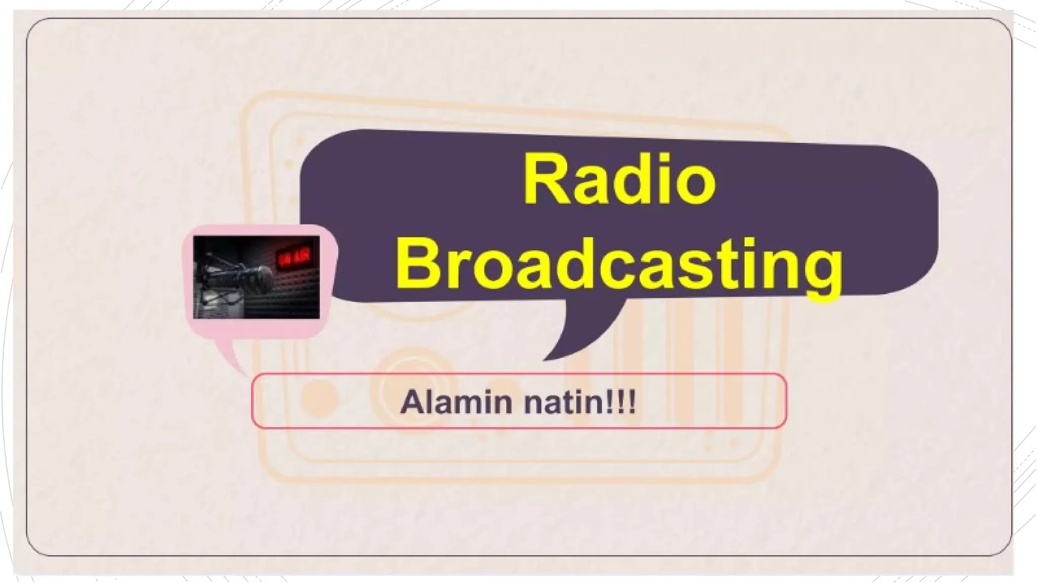 Radio broadcasting.pptx Panitikang Pilipino | PPTX