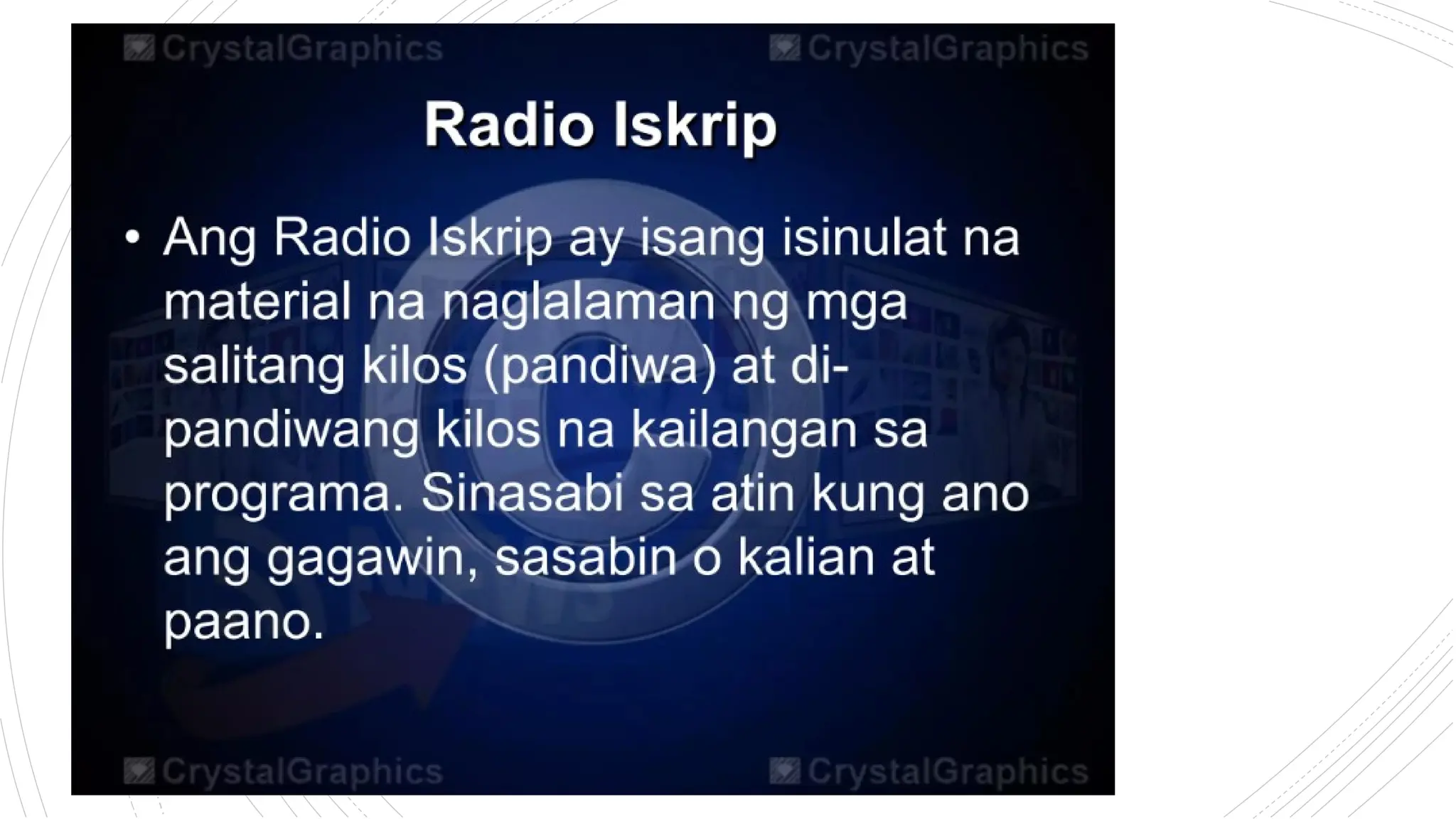 Radio broadcasting.pptx Panitikang Pilipino | PPTX