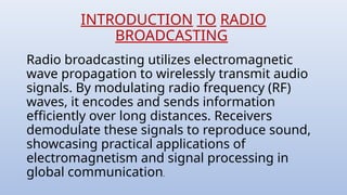 RADIO BROADCASTING engineering assignment | PPTX