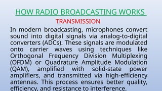 RADIO BROADCASTING engineering assignment | PPTX