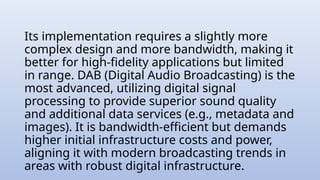 RADIO BROADCASTING engineering assignment | PPTX