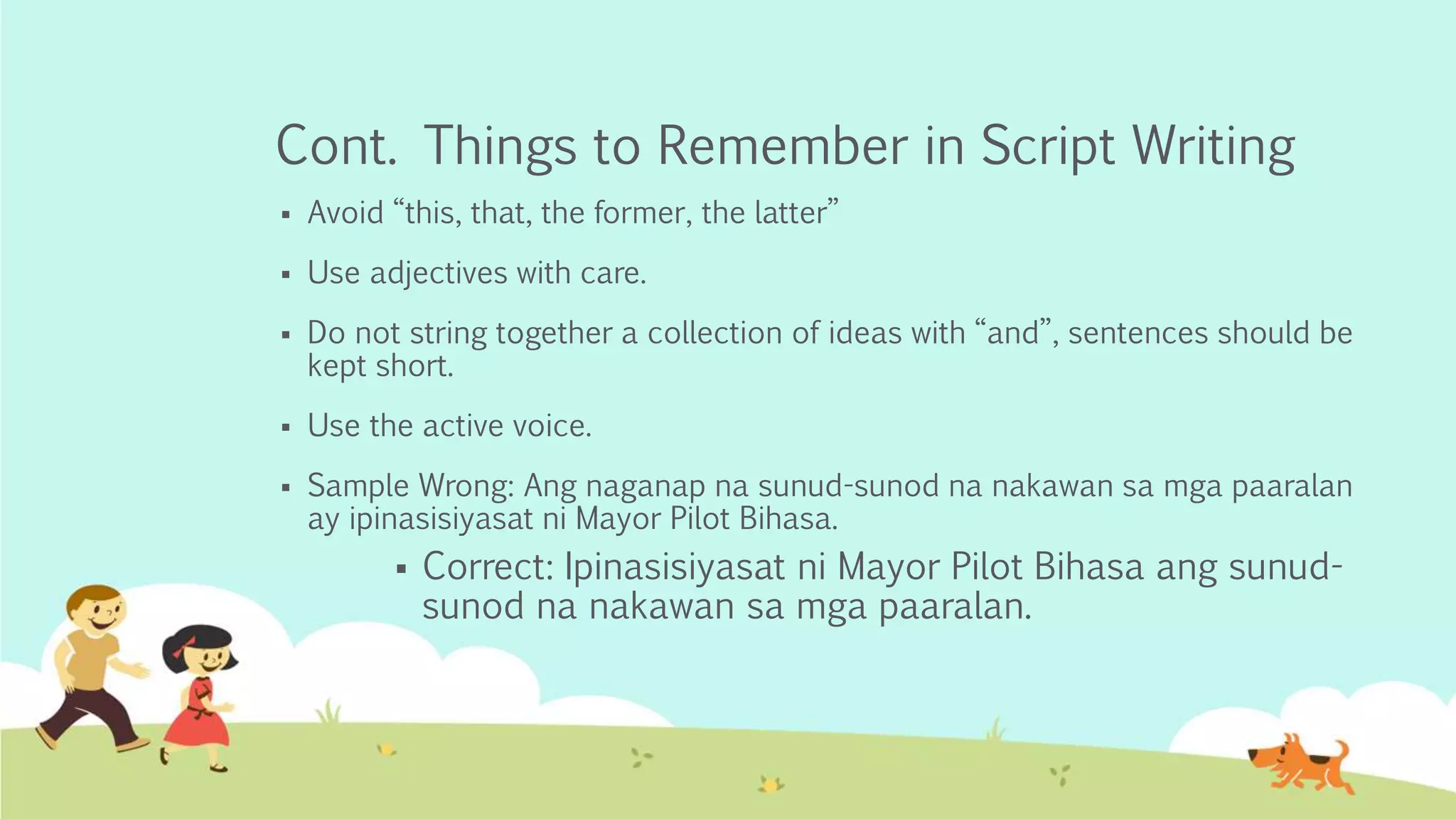 Radio broadcasting and scriptwriting | PPTX