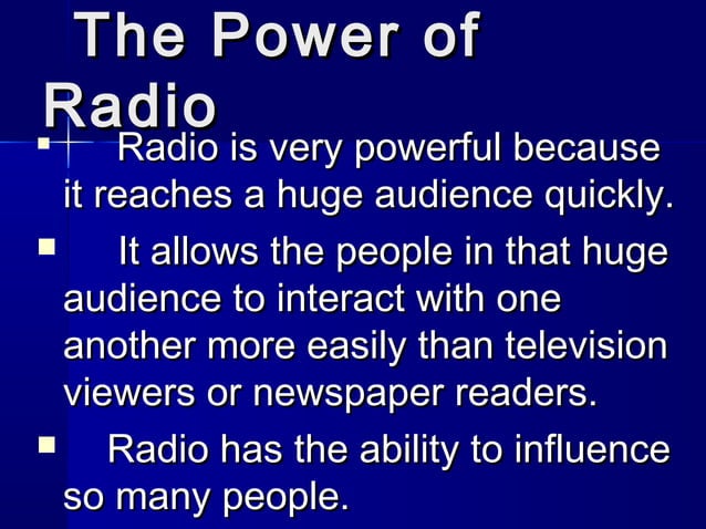 Radio Broadcasting Tips By Eva B. Imingan, Education Program Supervisor ...
